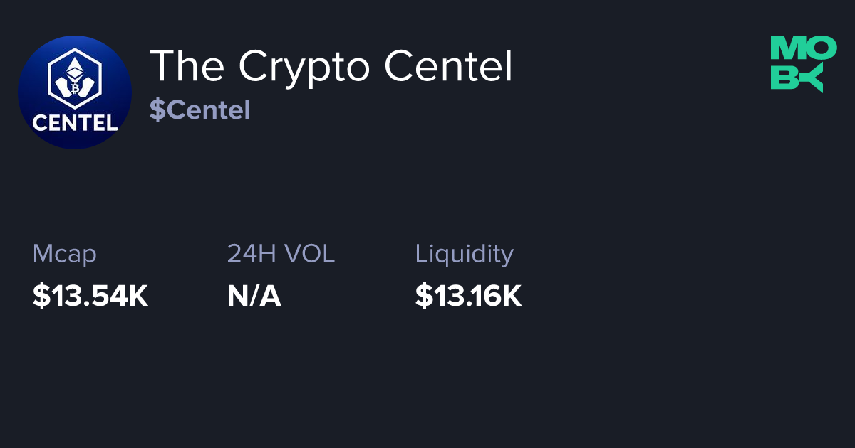 The Crypto Centel (CENTEL) at MobyScreener — Real-Time Token Radar & One-Tap Trading